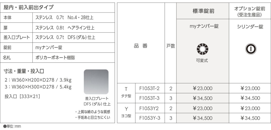 F1053Y | 田島メタルワーク株式会社