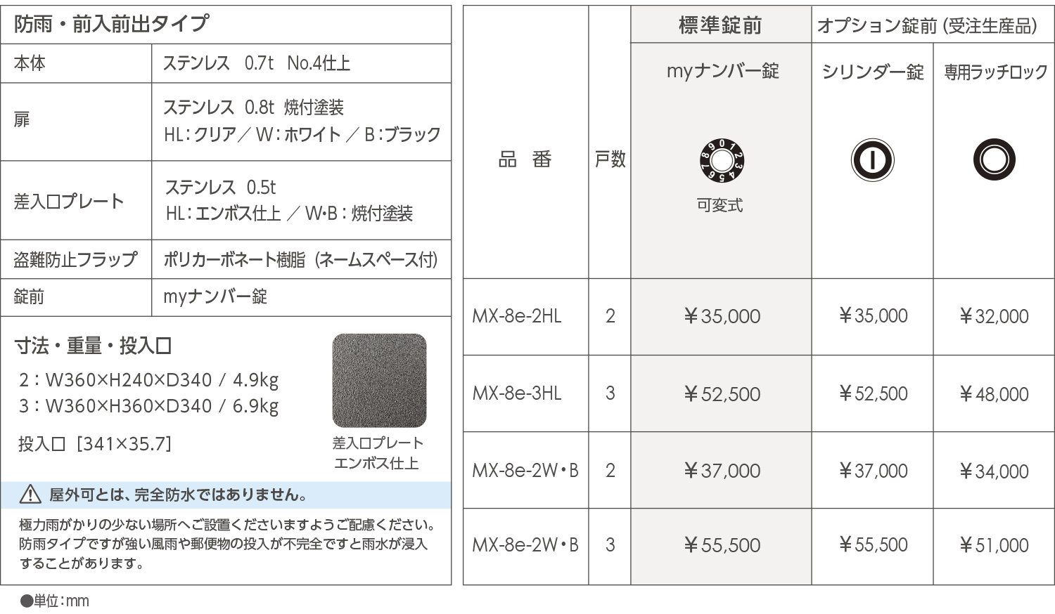 MX-8e | 田島メタルワーク株式会社